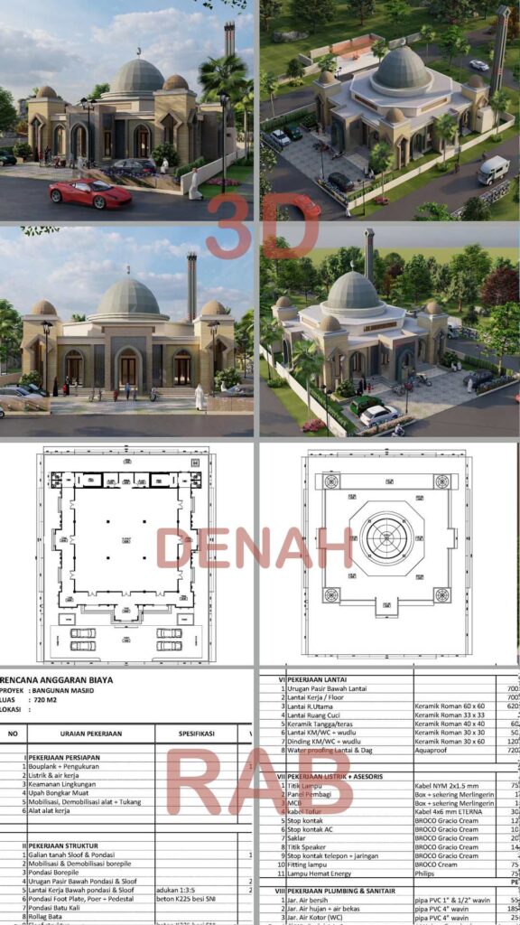 Masjid Model 2 – Arraya, Arsitek Masjid Profesional