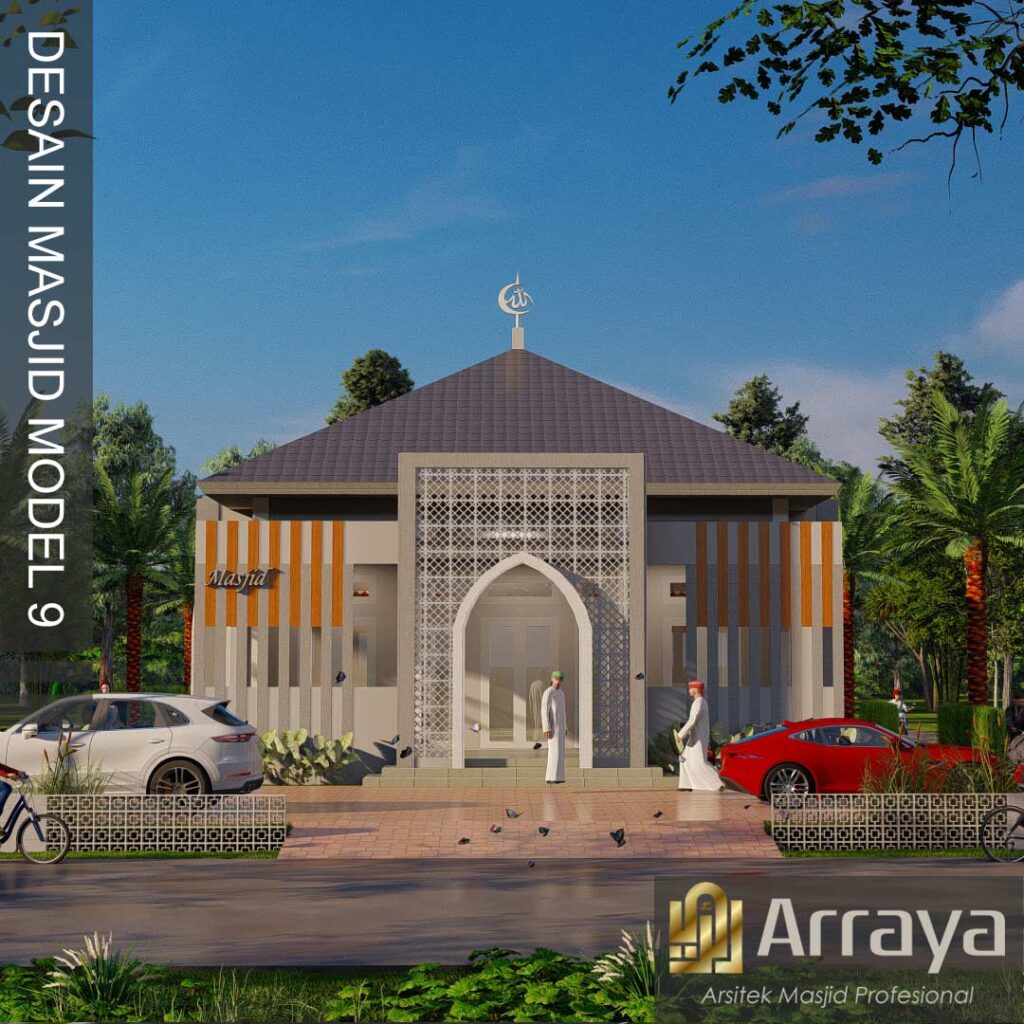 Masjid Model MA2; Gambar desain masjid dengan model gaya arsitektur ...