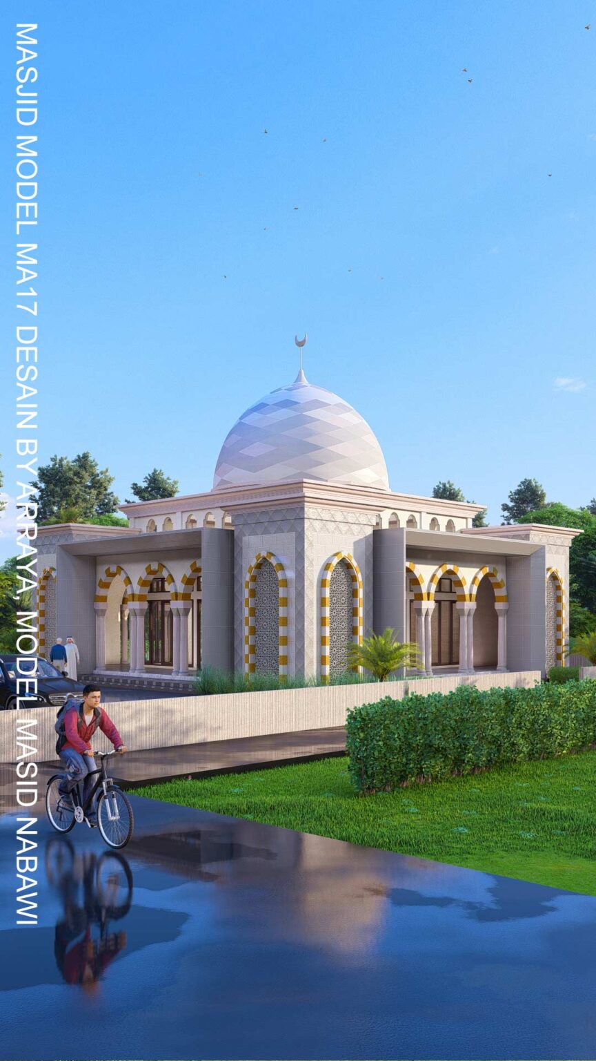 Keindahan Desain Masjid MA17, Model Nabawi dengan Luas 260m² Inspirasi ...