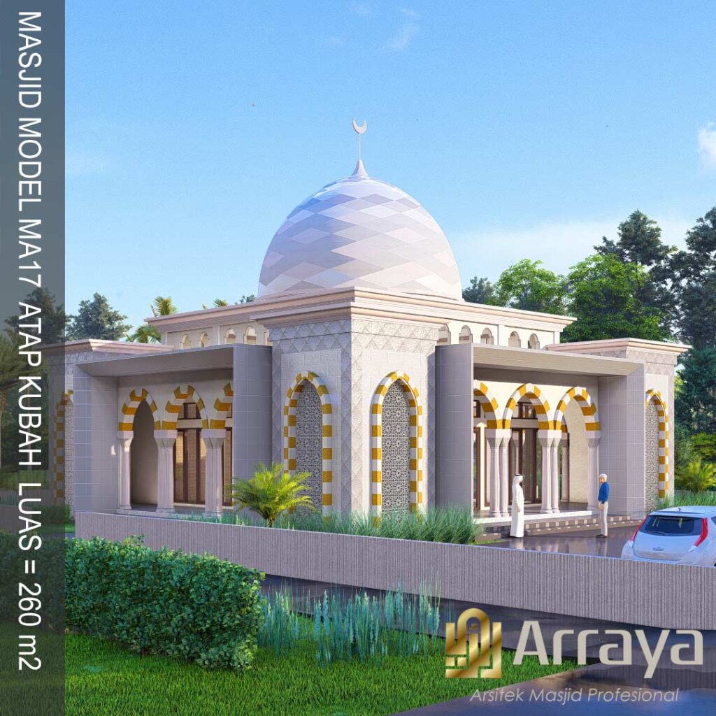 Keindahan Desain Masjid MA17, Model Nabawi dengan Luas 260m² Inspirasi ...